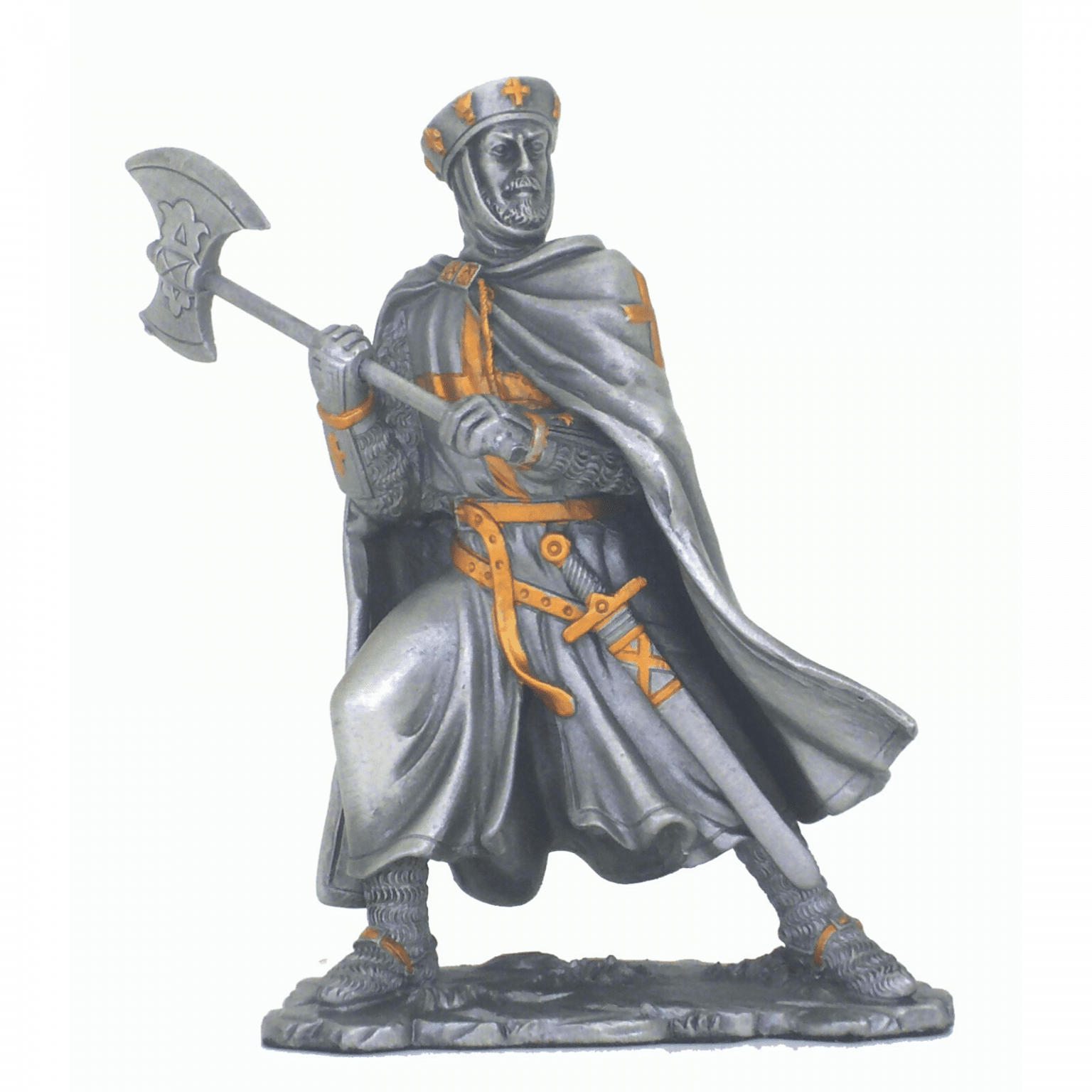 Statuette - Chevalier des Croisades avec une hache - Statuette.fr